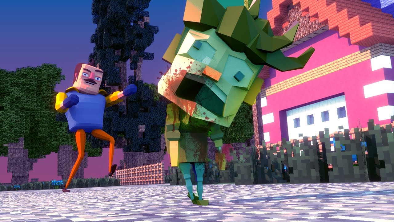 Minecraft - NEIGHBOR ZOMBIE! (Hello Neighbor in Minecraft) - YouTube
