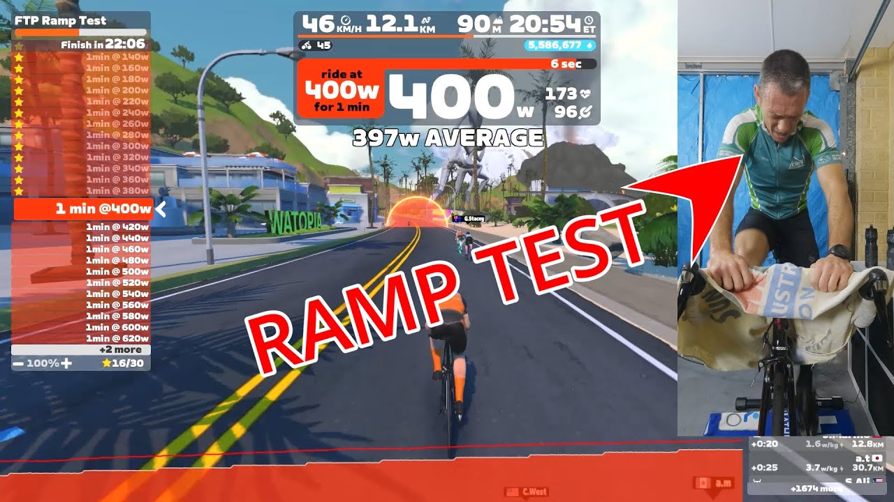 FTP RAMP TEST after 1 YEAR on Zwift! - YouTube