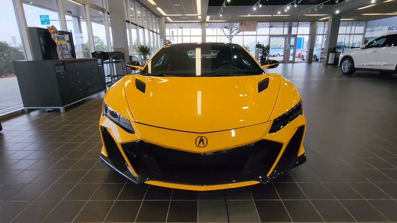 2022 Acura NSX Type S in Indy Yellow Pearl number 204 out of 350 - YouTube