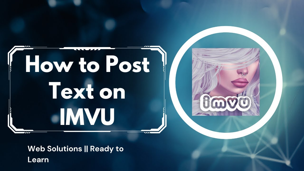How to Post Text on IMVU - YouTube