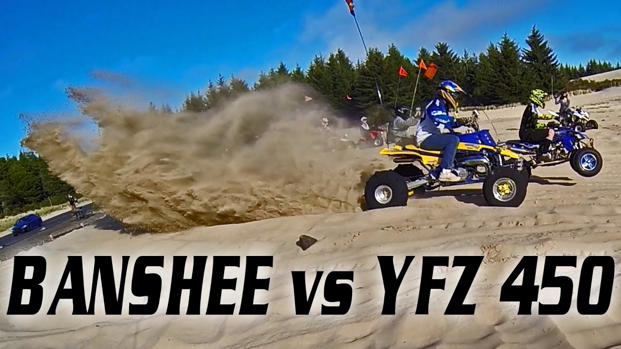 Banshee vs YFZ450 - YouTube