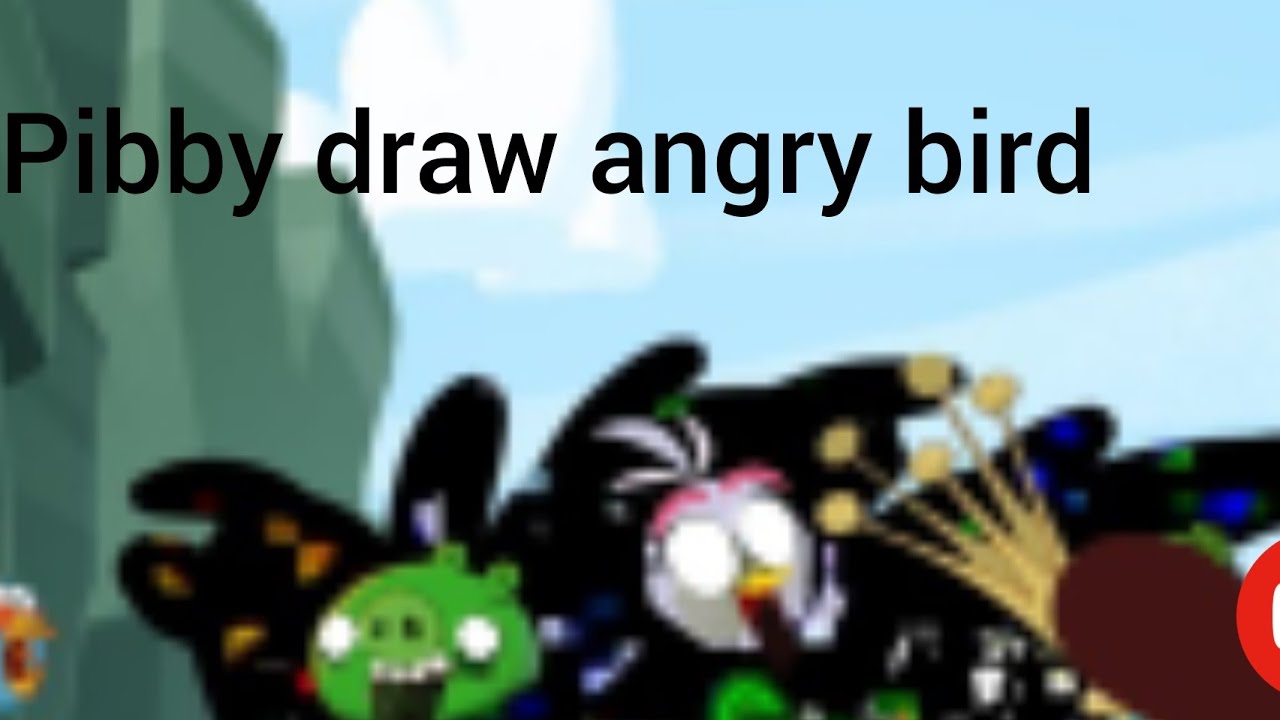 draw FNF X PIBBY MOD ANGRY BIRD RED - YouTube