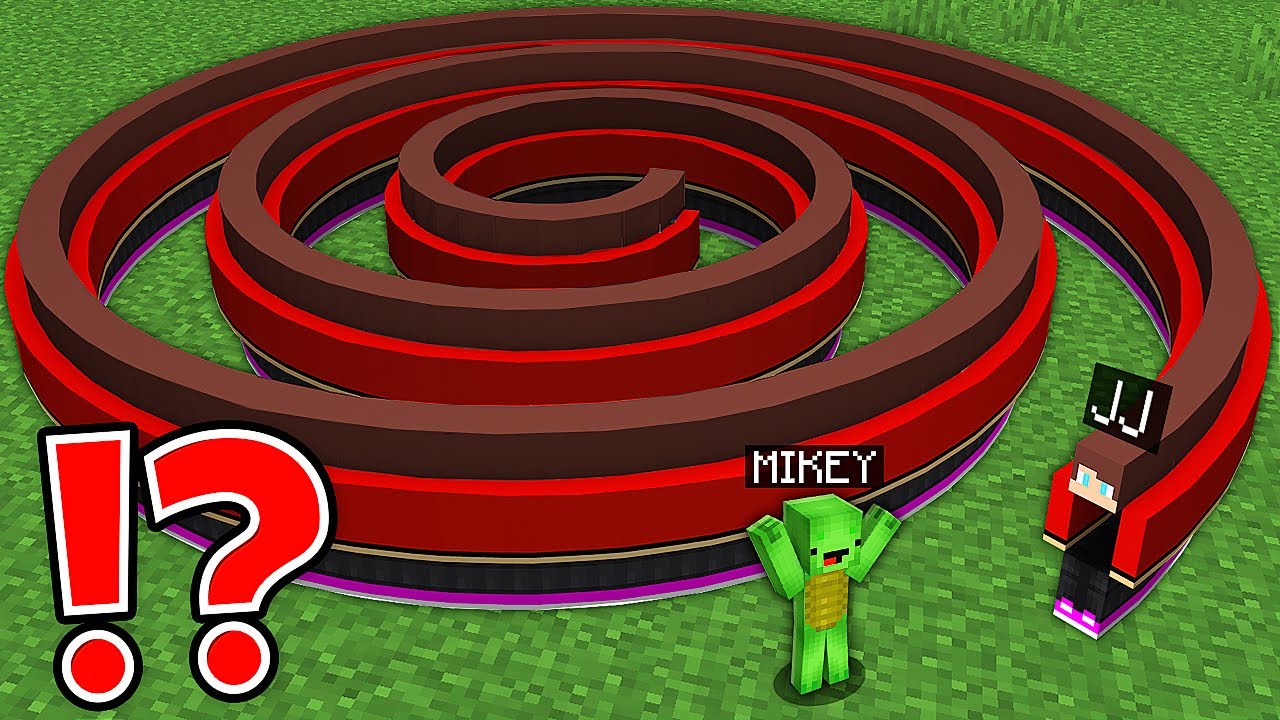 Mikey Found a LONGEST SPIRAL JJ in Minecraft Challenge - Maizen - YouTube