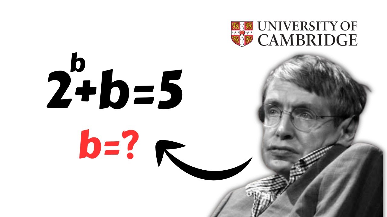 Cambridge University | Tricky Entrance Exam Question | Math Olympiad ...