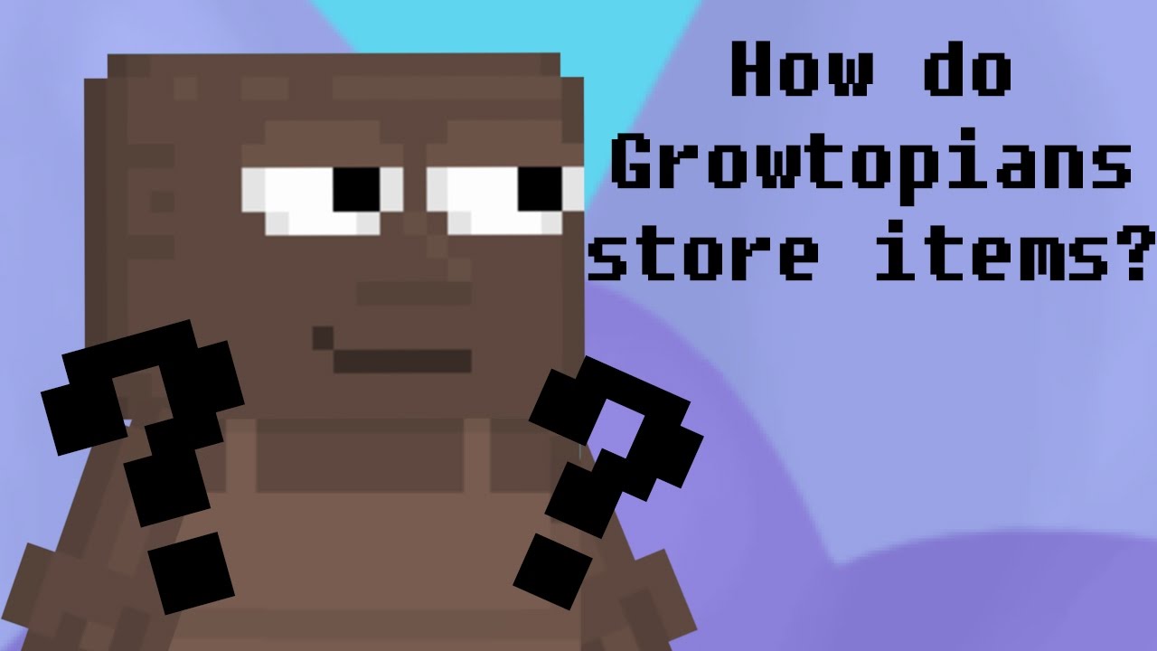Growtopia Animation - How Growtopians store items - YouTube