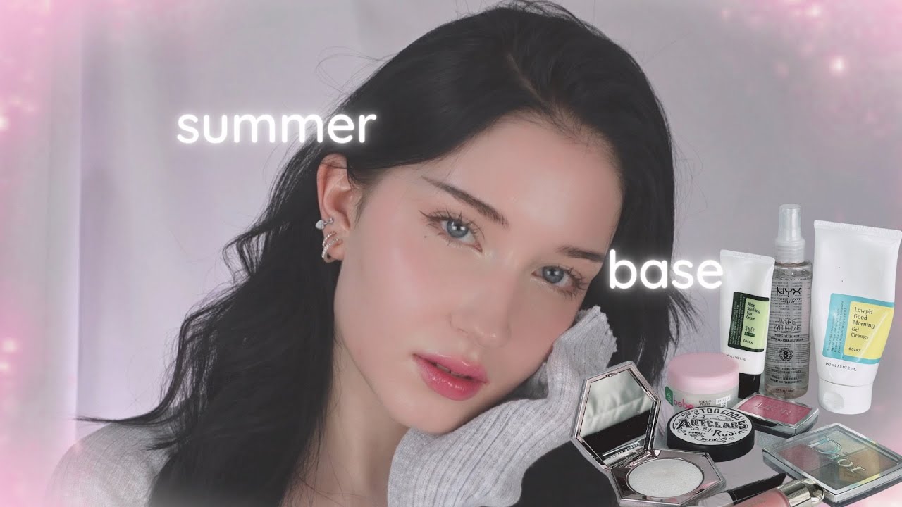 glowy in the summer ! summer base routine - make up tutorial I Daily Ria - YouTube