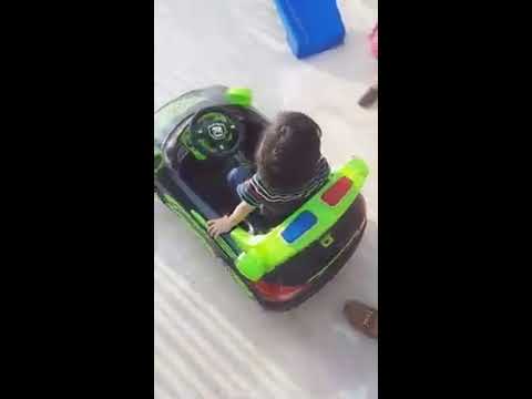My younger brother Bilal is deiving a car || Play With Amal