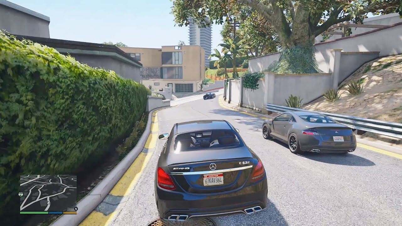 GTA 6 REAL LIFE GRAPHICS 2017 MERCEDES AMG INSANE REDUX MOD! GTA V PC ...
