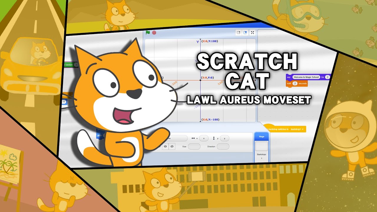 Smash Bros Lawl Aureus Moveset - Scratch Cat (Scratch) - YouTube