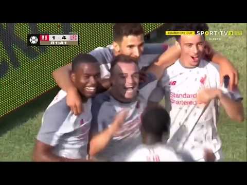 XHERDAN SHAQIRI AMAZING BICYCLE KICK ON HIS LIVERPOOL DEBUT (ICC: Manchester United 1 - 4 Liverpool)