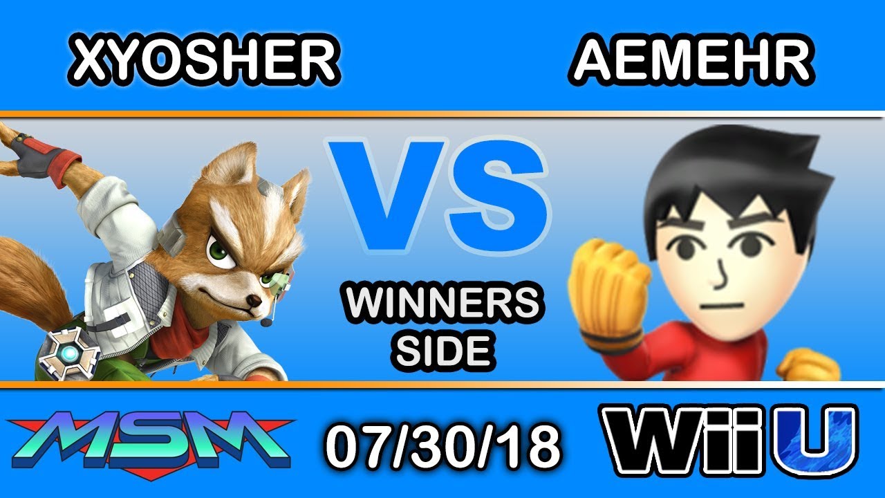 MSM 157 - xYosher (Fox) Vs Aemehr (Mii) Winners R2 - Smash 4 - YouTube