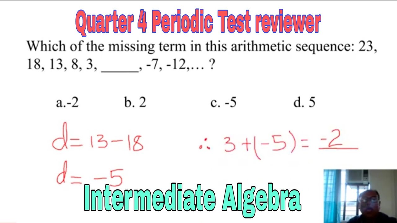 Quarter 4 Periodic Test Review in Int. Algebra | Mathalas @ Absolon TV2 ...