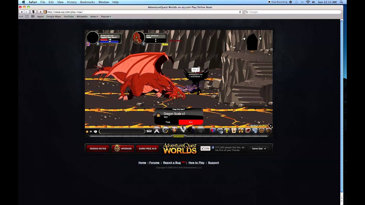 Aqw Red Dragon Solo.. - YouTube
