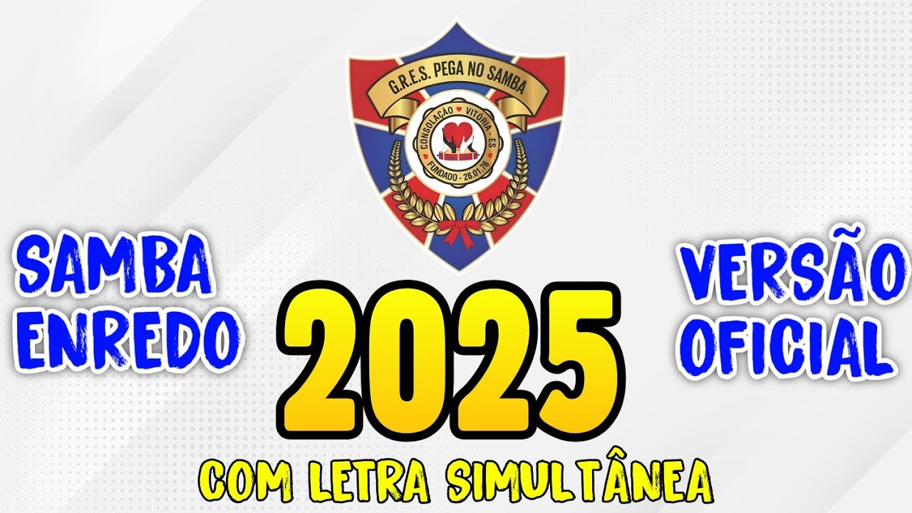 Pega no Samba 2025 | Samba-enredo Oficial (com letra simultânea) - YouTube