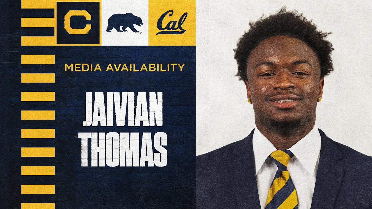 Cal Football: Jaivian Thomas Media Availability (9.10.2024) - YouTube