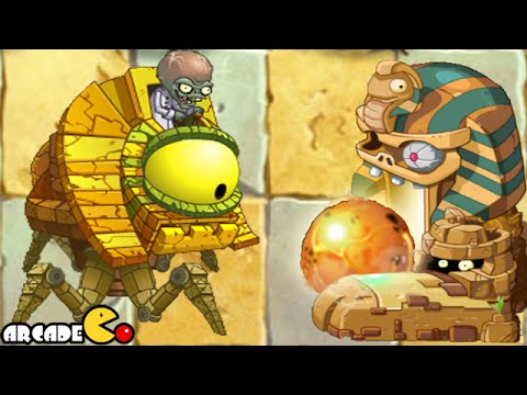 Plants Vs Zombies 2: All Version Ancient Egypt Zomboss Battle - YouTube