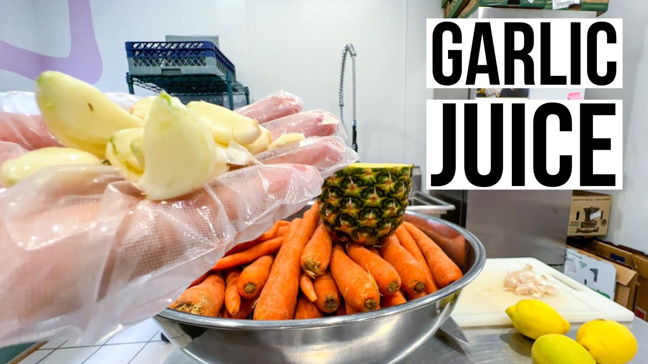 Juicing Garlic for the First Time - YouTube