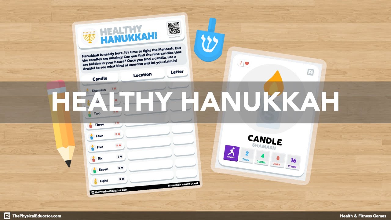 Healthy Hanukkah | Physical Education Games (Holiday Activities) - YouTube