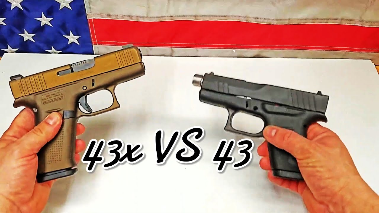 Glock 43x Vs Glock 43 Comparison YouTube