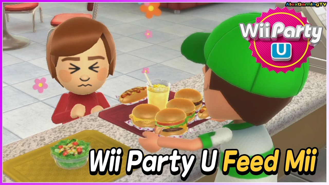 Wii Party U - Feed Mii 🎵 (Play movies 76) Gabi vs Susie vs Gabriele vs ...