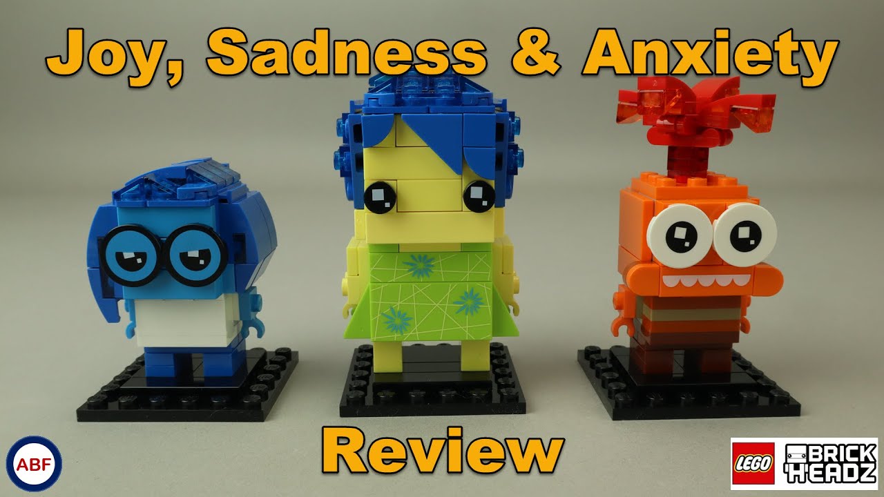 LEGO BrickHeadz Joy, Sadness & Anxiety review set 40749 - YouTube