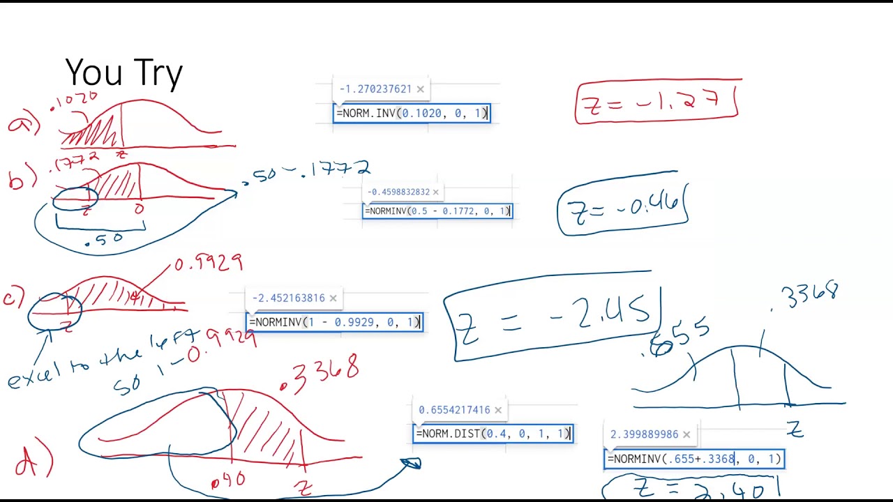 The Normal Distribution Part 2 (6.2) - YouTube