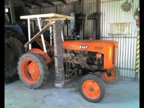 trattore fiat 211 r con cabina - YouTube
