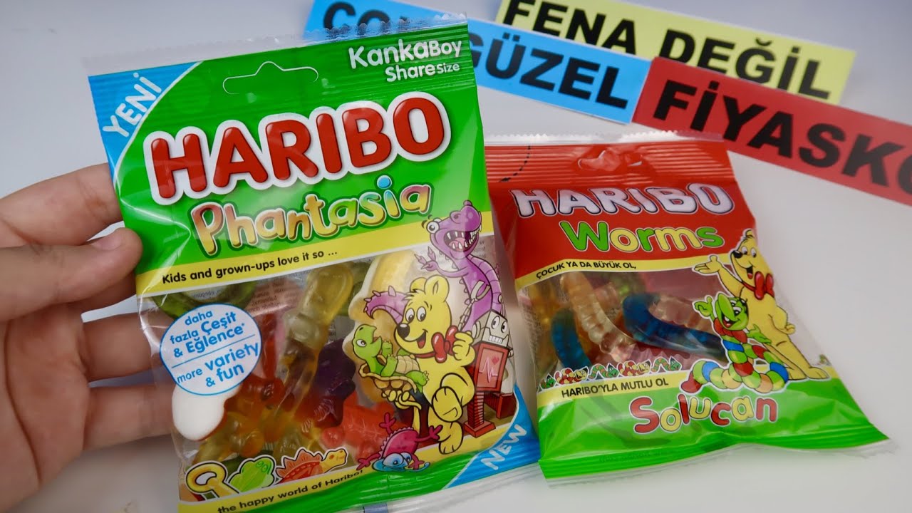 Yeni Çıkan Haribo Phantasia ve Worms Solucan Yumuşak Şekerleme ...