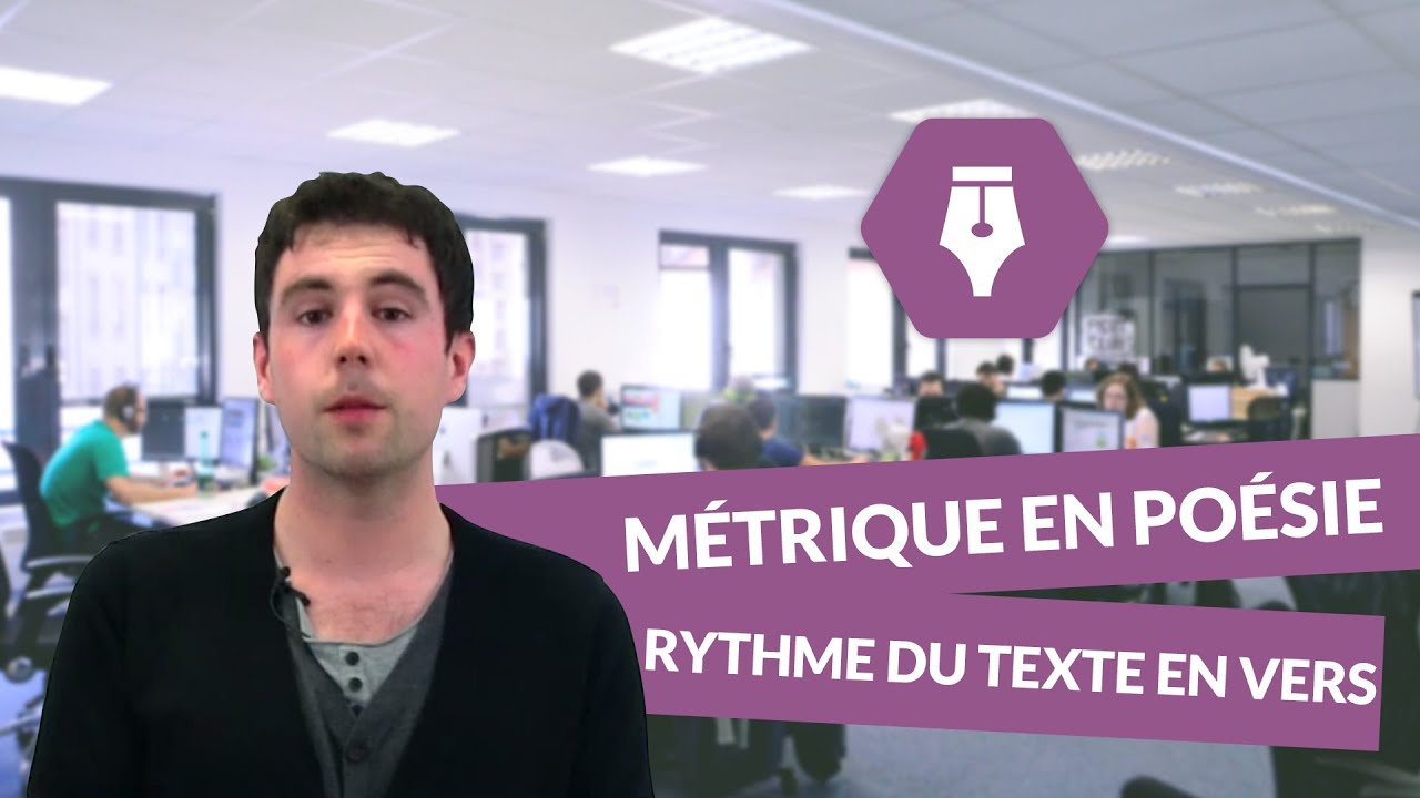 Français Lycée - Métrique en poésie : rythme du texte en vers - YouTube