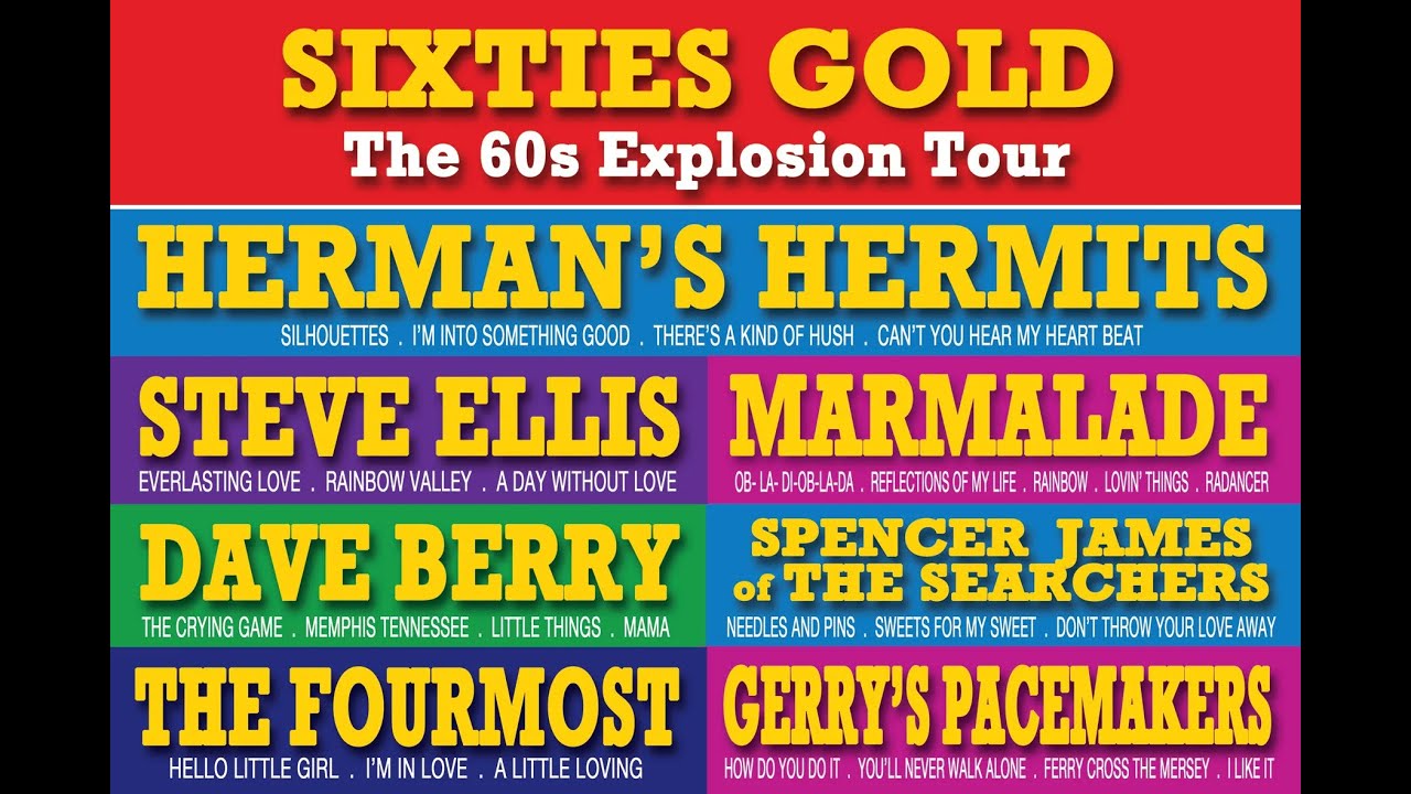 The Fourmost Showcasing their Rapier & Sapphire Guitars on the Sixties ...