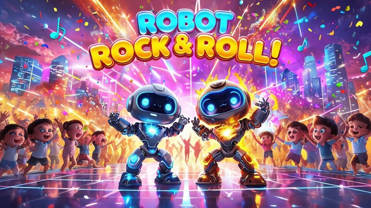 Robot Dance Party (Rock & Roll )🤖🎶 | Robot Dance | Zumba Kids | Kids ...