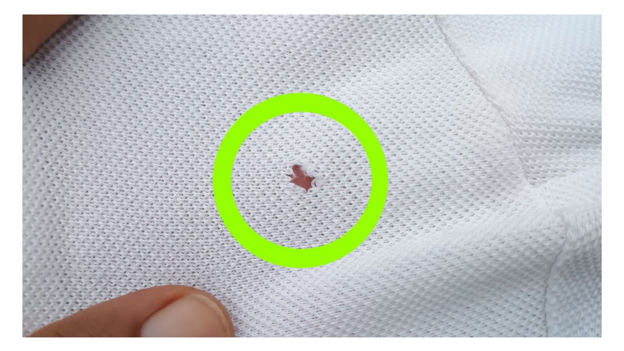 Fix a Hole in Your T-Shirt in Minutes | Easy DIY - YouTube