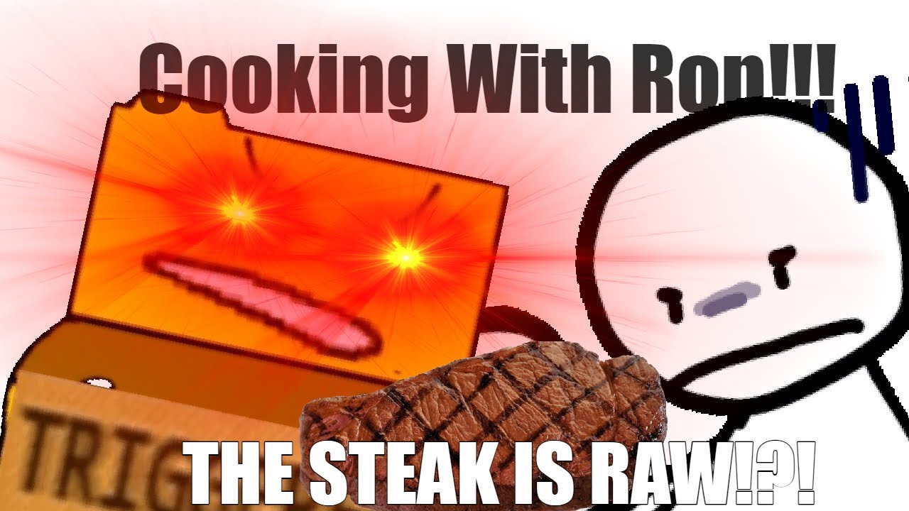 THE STEAK IS RAW!!! Cooking with Ron 3!?!? / Friday Night Funkin' Mod ...