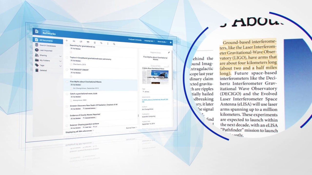 RefWorks Intro - Maximizing Research Productivity - YouTube