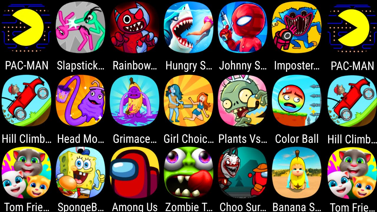 Tom Friends,PAC MAN,Banana Survival Challenge,Toilet Monster,Plants Vs ...