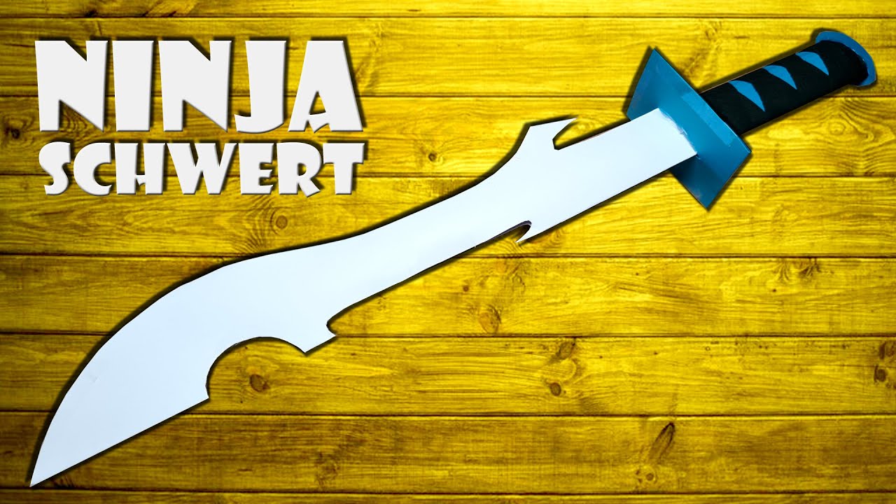 Ninja Schwert basteln Spielzeug Waffe aus Papier - ninja katana sword ...