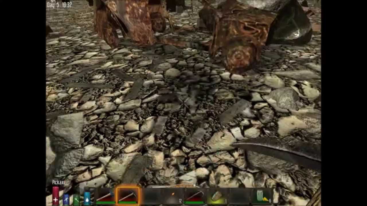 7 Days To Die - Server Play - E6 - Scrap metal block mining - YouTube