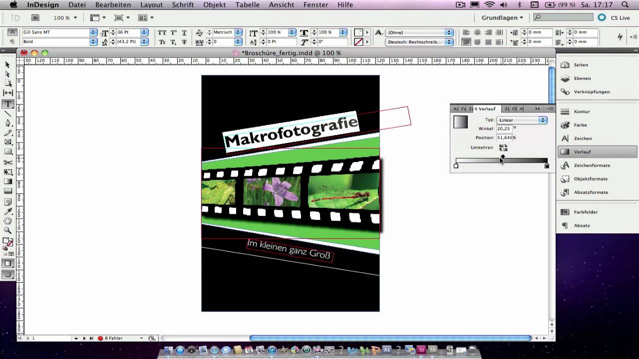 Farbverläufe in InDesign verwenden - YouTube