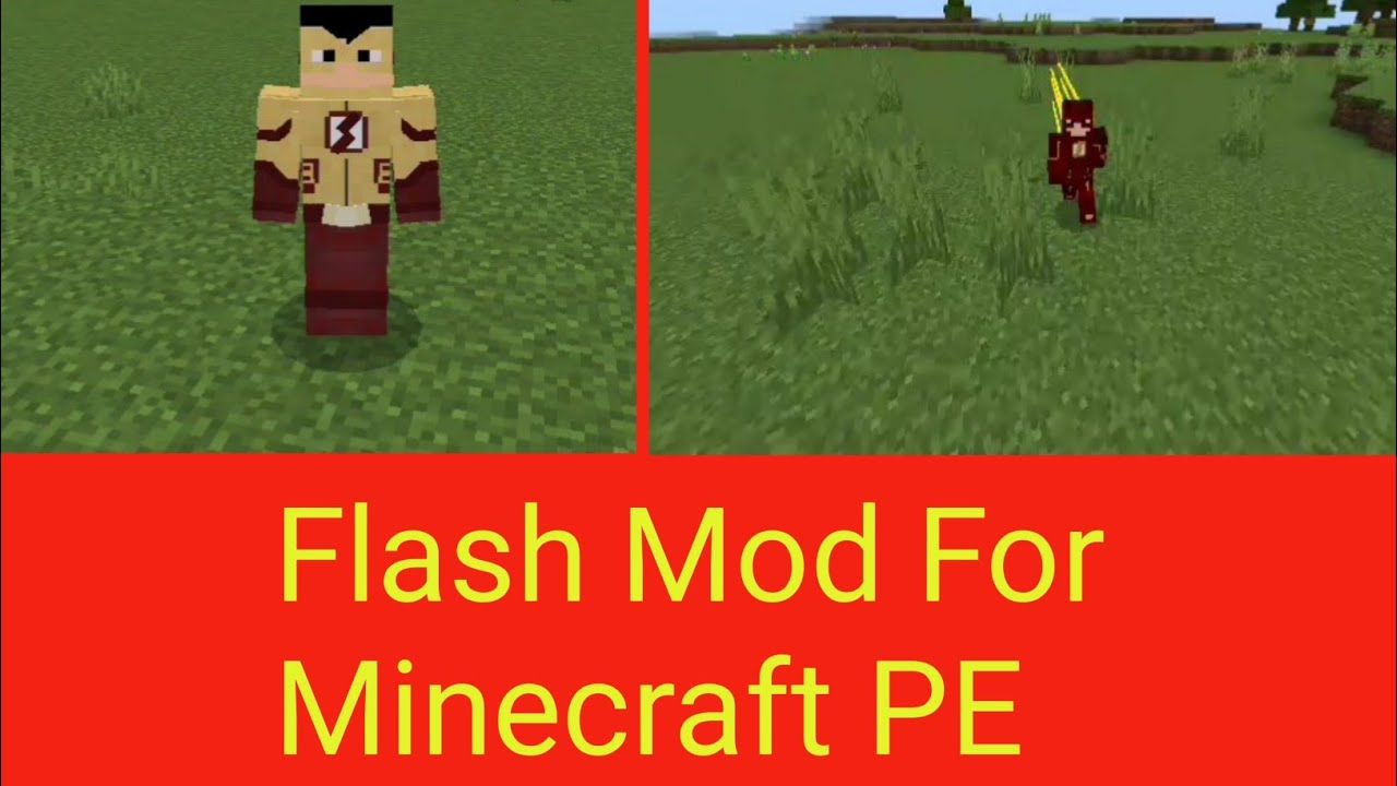 Flash Mod for Minecraft PE 1.17+ - YouTube