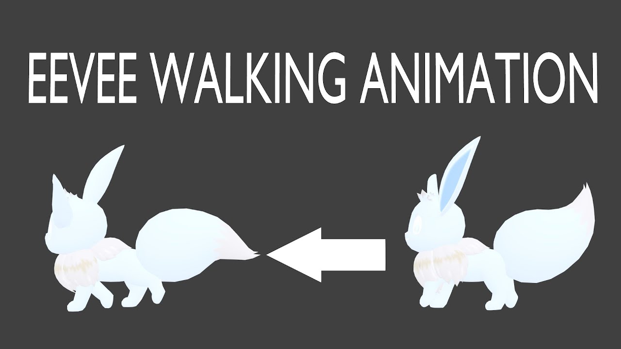 Eevee walking animation (Test animation) - YouTube
