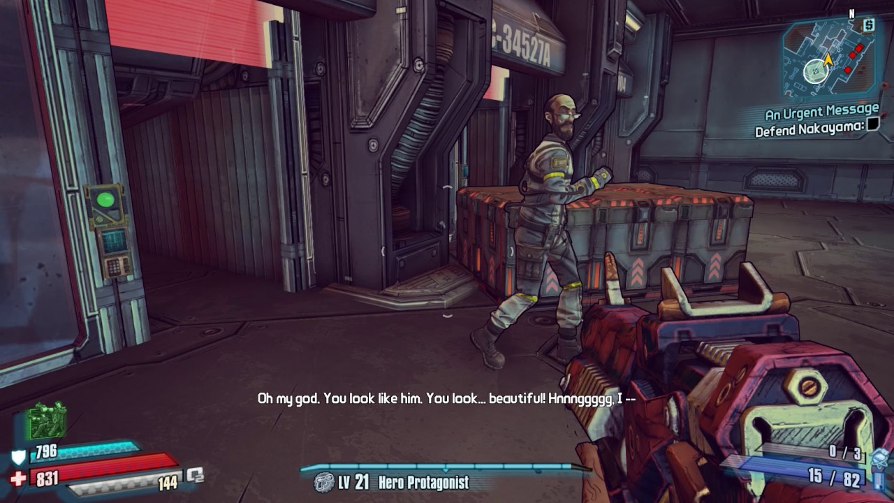 Borderlands The Pre-Sequel: Hilarious talking gun timing - YouTube