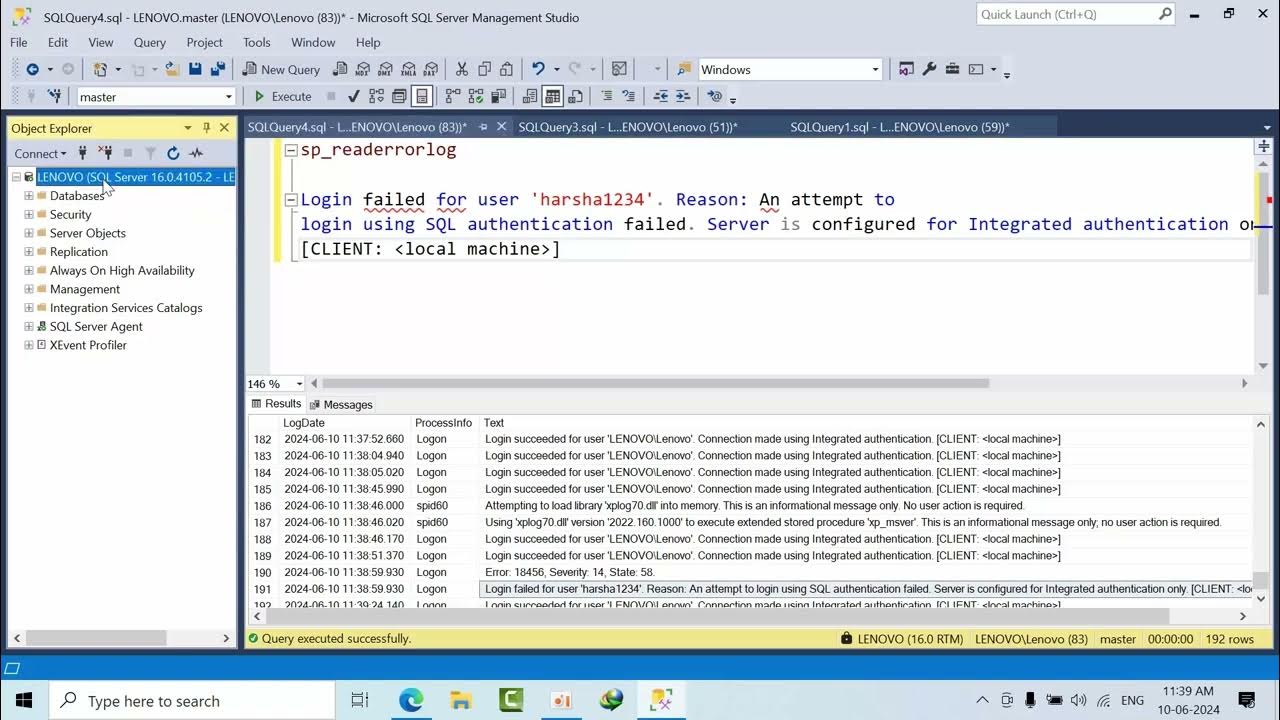 Fix Login Failed | Server is configured for Integrated authentication only - YouTube