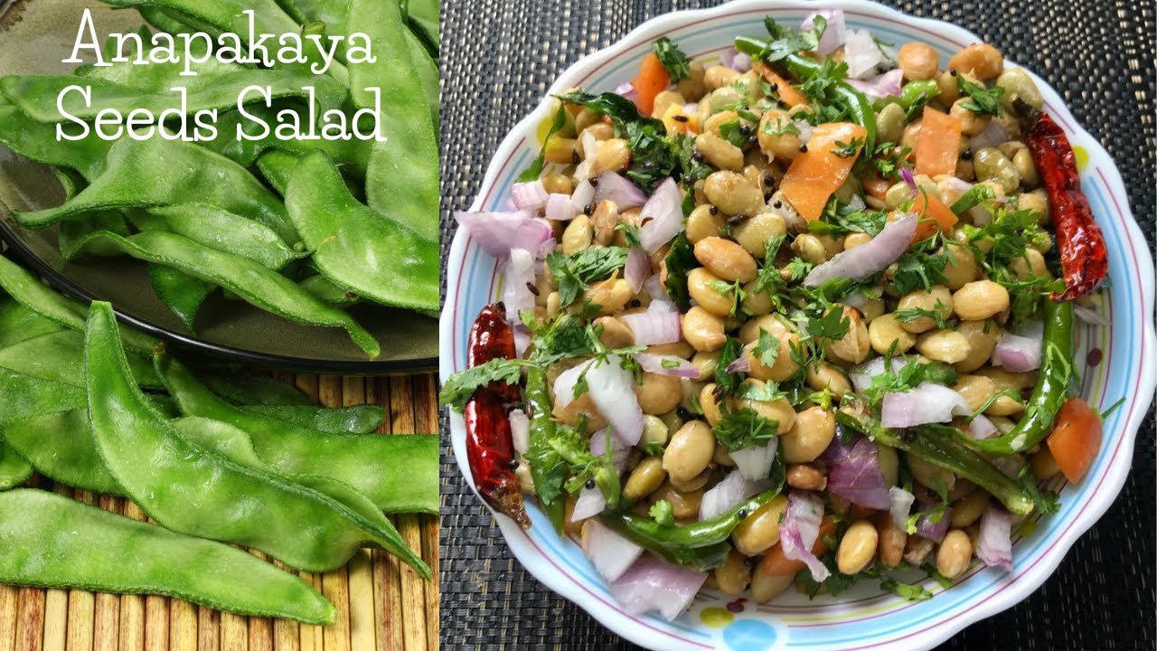 Anapakaya Seeds Salad | Hyacinth beans Salad - YouTube