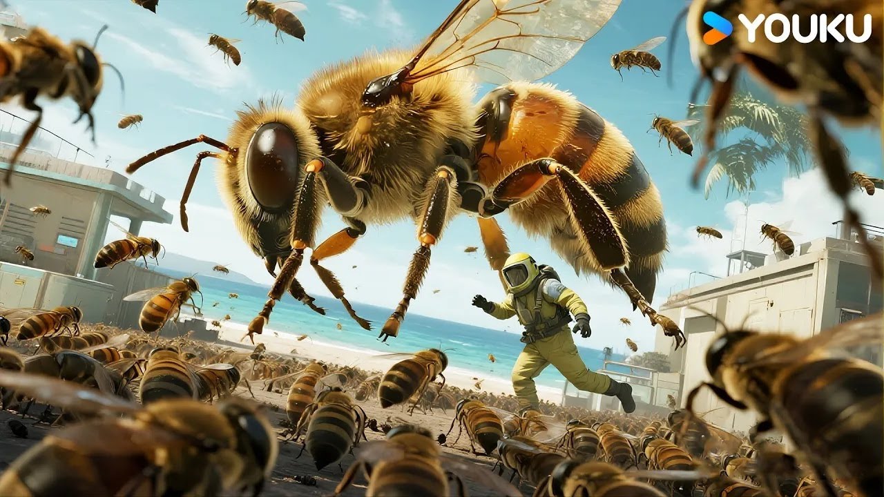 😱🐝🌊Deadly Bee Storm attacks island! | Killer Bee Invasion | YOUKU ...