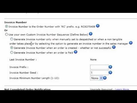 How to Generate Invoice numbers for your orders on RomanCart - YouTube