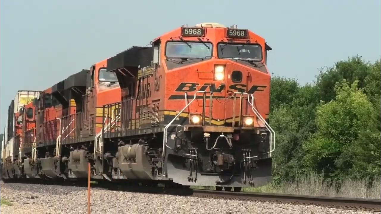 BNSF 5968 East in La Rose, IL 7/7/24 - YouTube