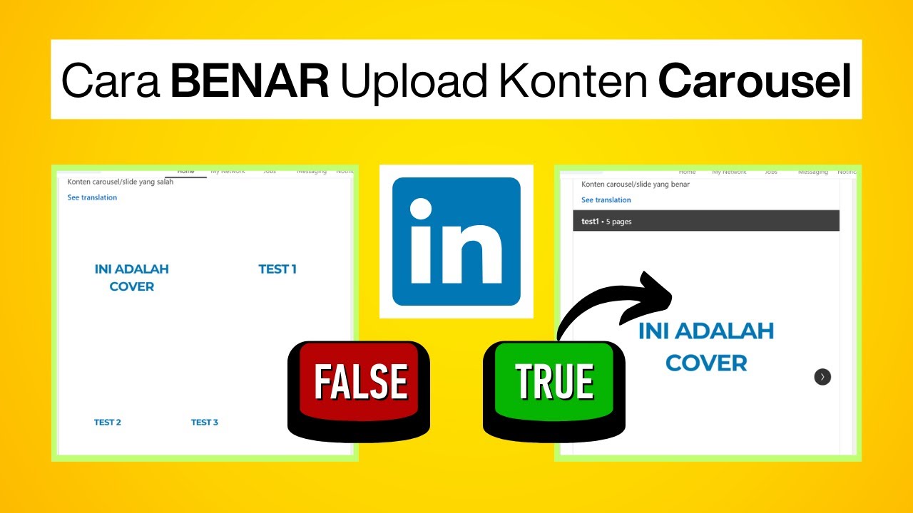 Cara Upload Konten Slide Carousel LinkedIn Yang Benar - YouTube