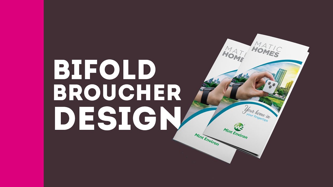 #1 Bifold Broucher Design in Indesign | Telugu Graphic Tuts - YouTube