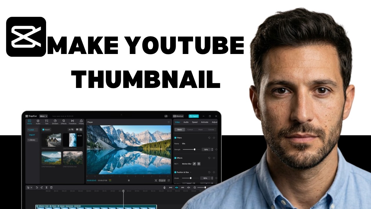How To Make A YouTube Thumbnail In CapCut PC (full guide) - YouTube