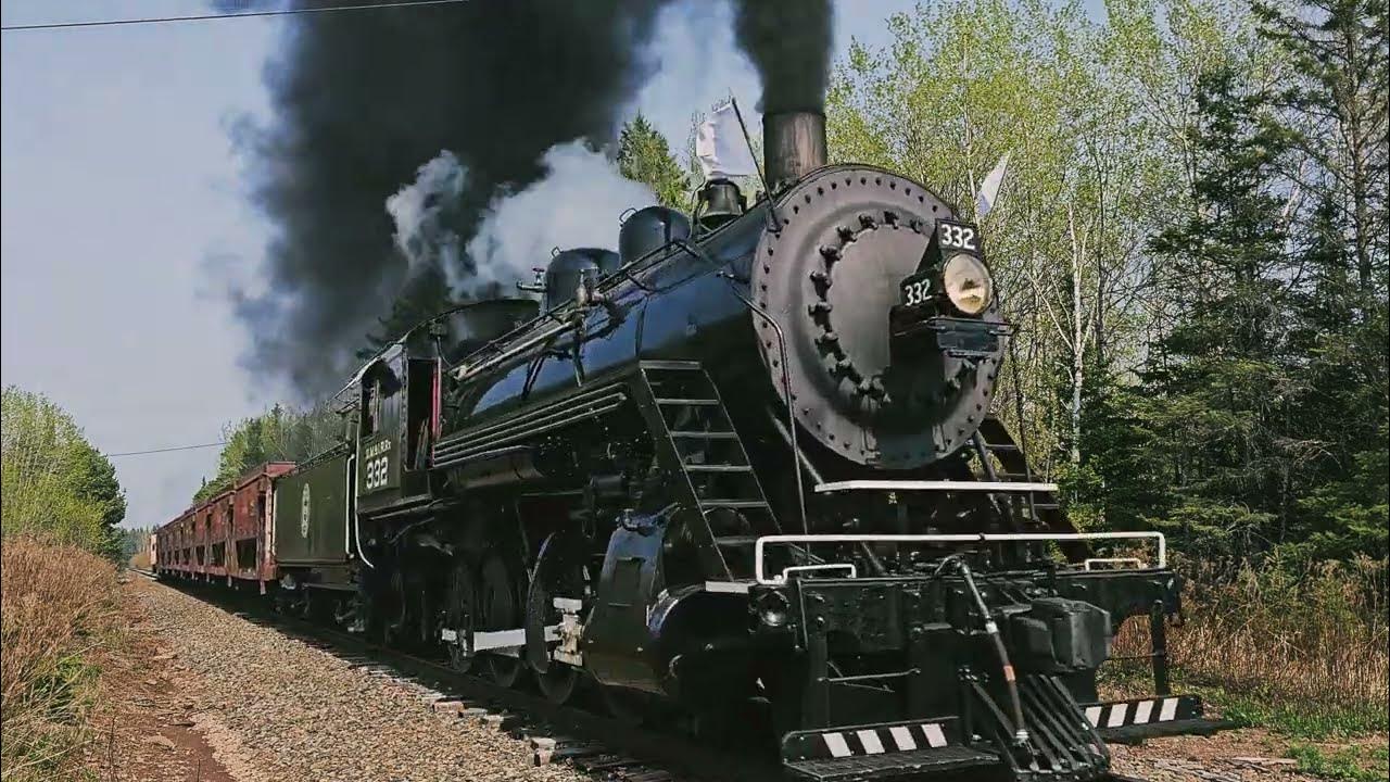 Extra DM&IR 332 at Knife River MN. - YouTube